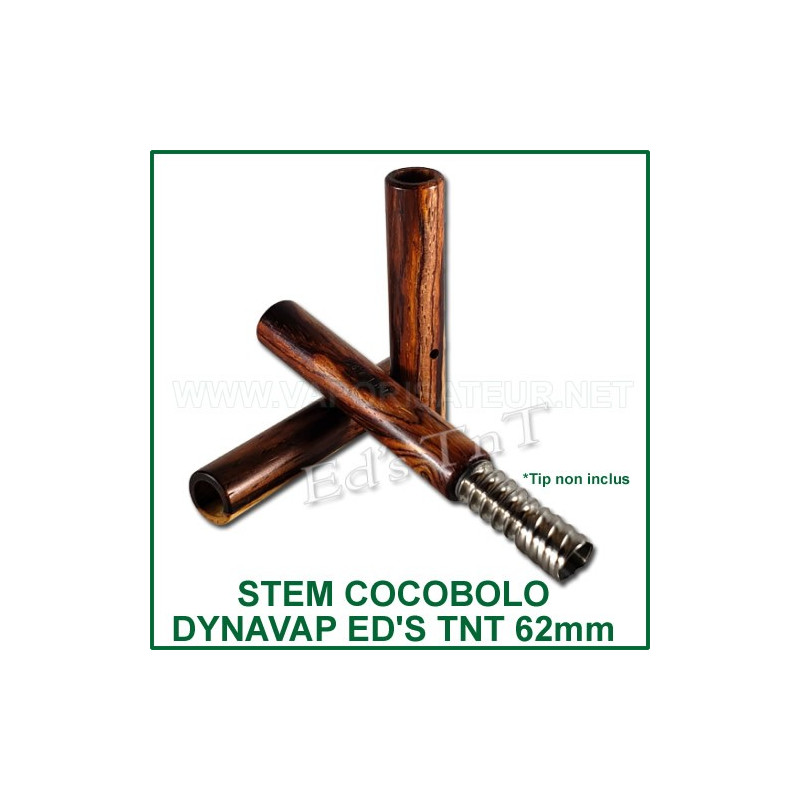 Stem en bois Cocobolo Ed's TnT VapCap DynaVap - Vaporisateur.net