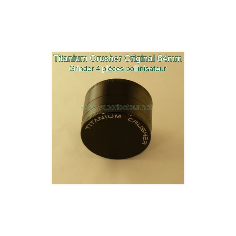 Grinder Titanium Crusher Deluxe 64mm - Accessoires - Vaporisateur.net
